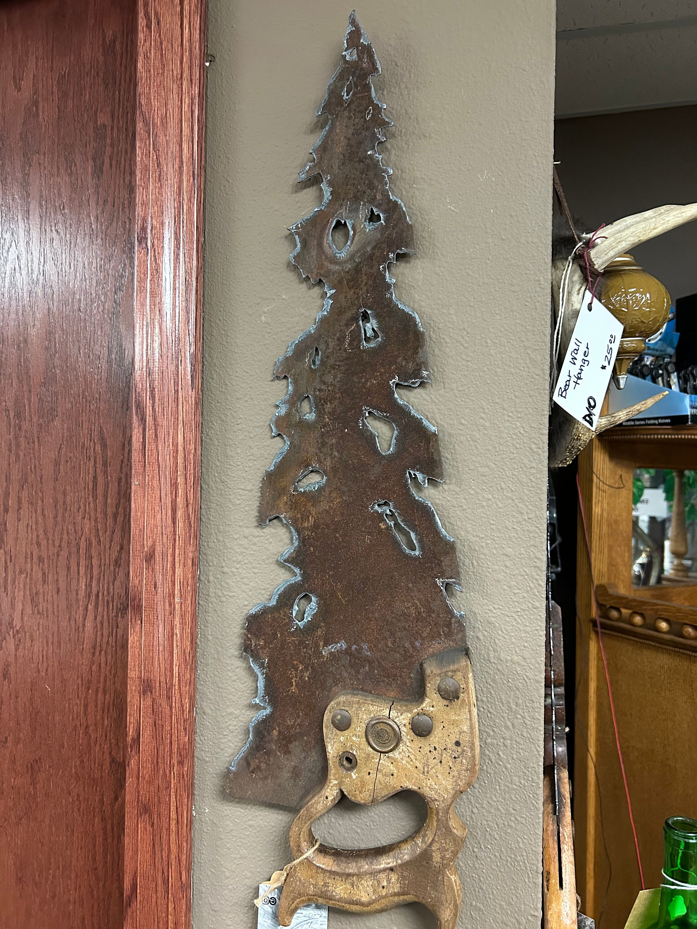 Hand Cut Tree Saws~ Recycled Metal Wall Art~vintage, Rustic, Unique ...