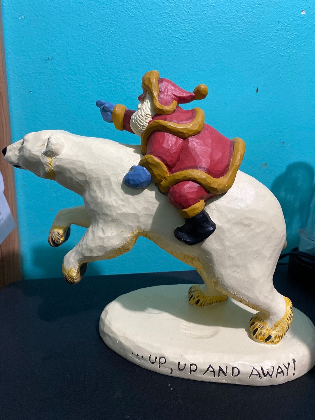 Vintage 1997 House of Hatton/susan M. Smith's : Santa Riding a Polar ...