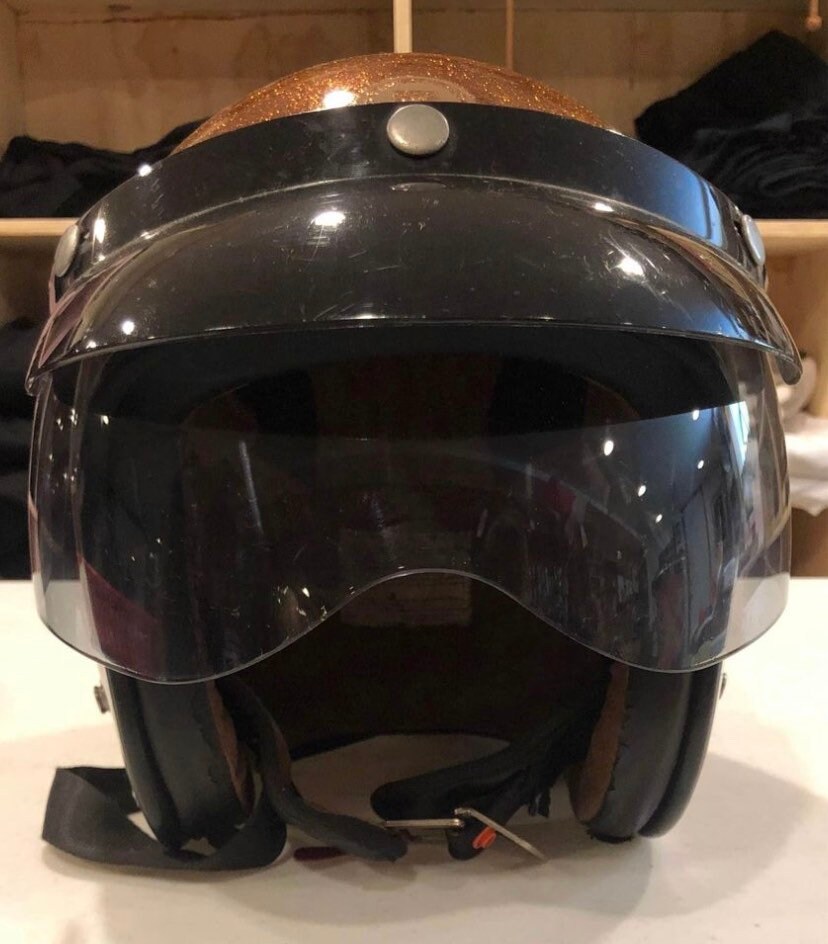 Vintage 1970’s Copper Metalflake Motorcycle/snowmobile Helmet - Etsy