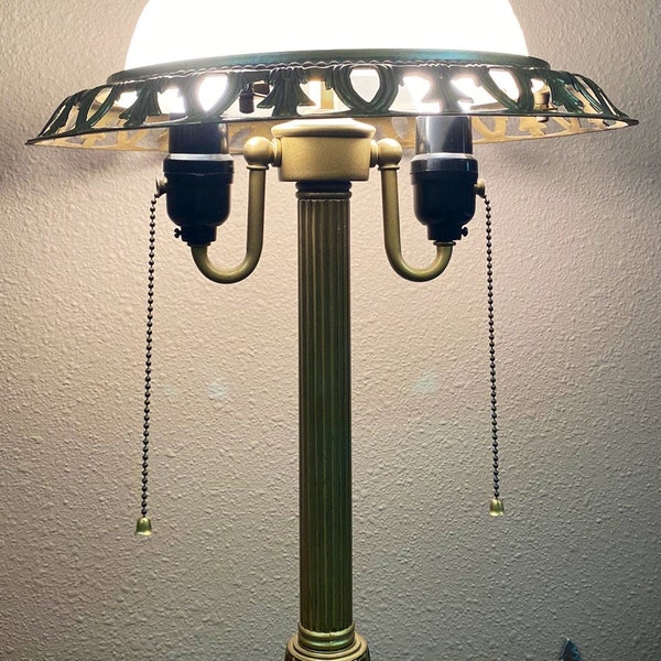 Frosted Glass Dome Lamp - Etsy