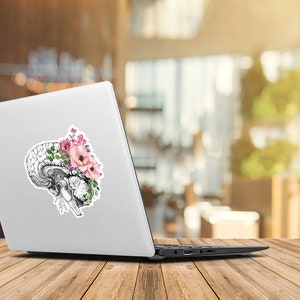 Human Brain Stickers, Anatomy Flowers Stickers,vinyl Stickers,science ...