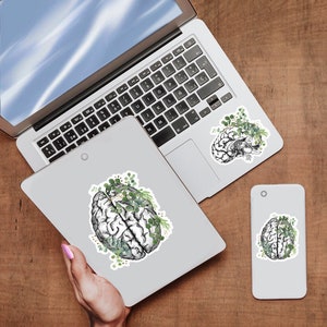 Human Brain Stickers, Anatomy Art, Floral, Plants, Eucalyptus, Stickers ...