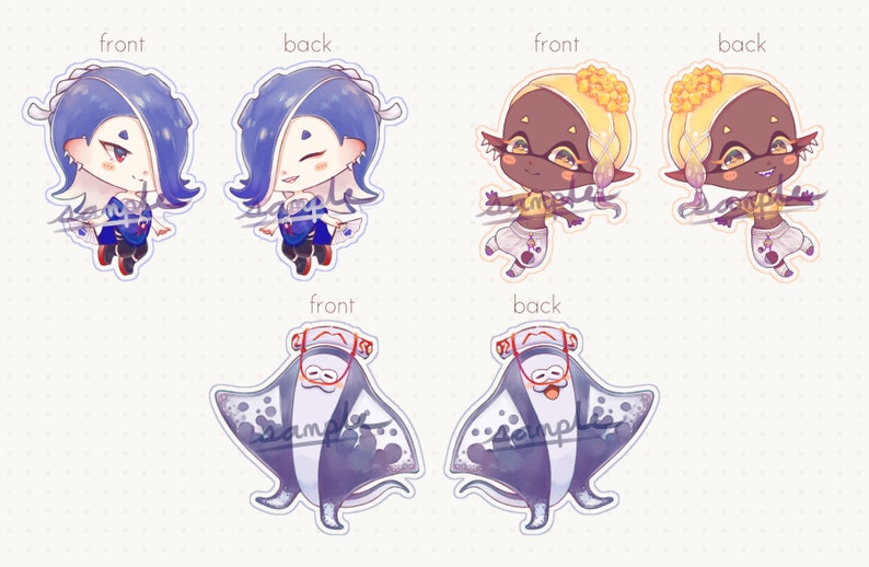Deep Cut (splatoon 3) — 1.5" Double Sided Acrylic Charms - Etsy
