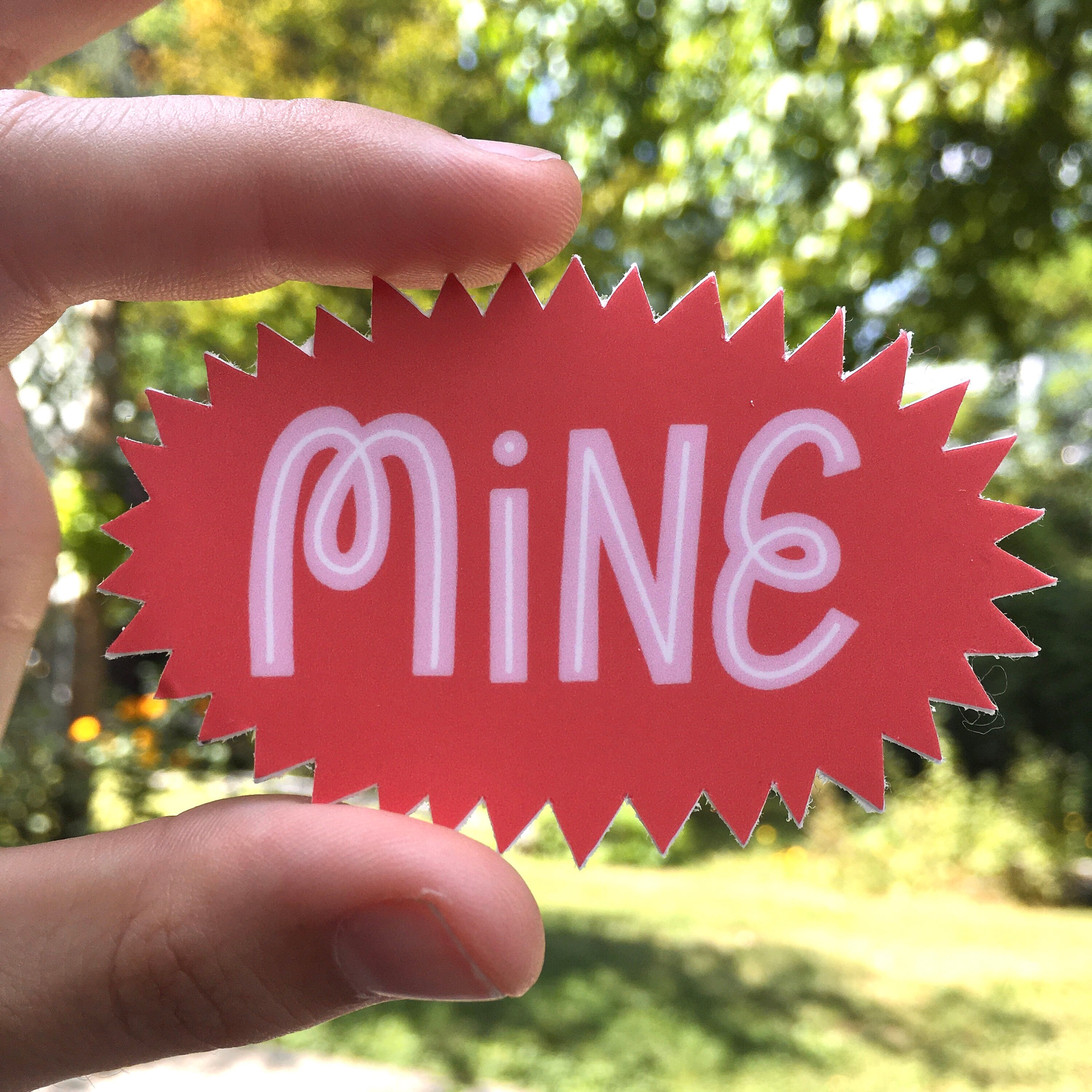 Mine Sticker. Property of Sticker. Die Cut Sticker. Vinyl Sticker ...