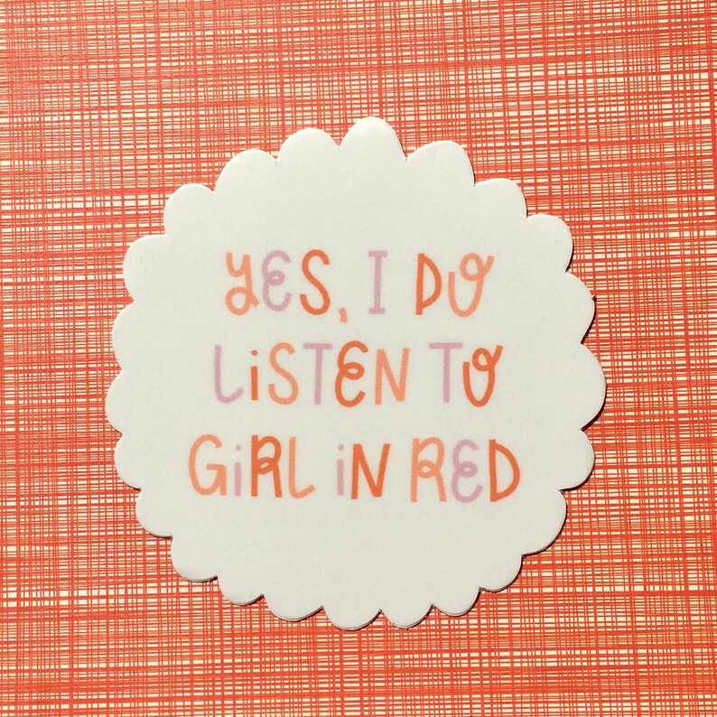 Girl in Red Sticker. Vinyl Sticker. Die Cut Sticker. LGBTQ - Etsy