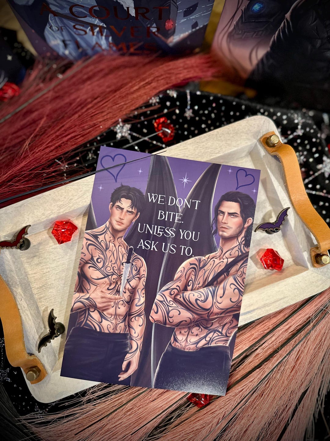 Cassian and Azriel Valentine's Day Kindle Backer or Print - SJM Night ...