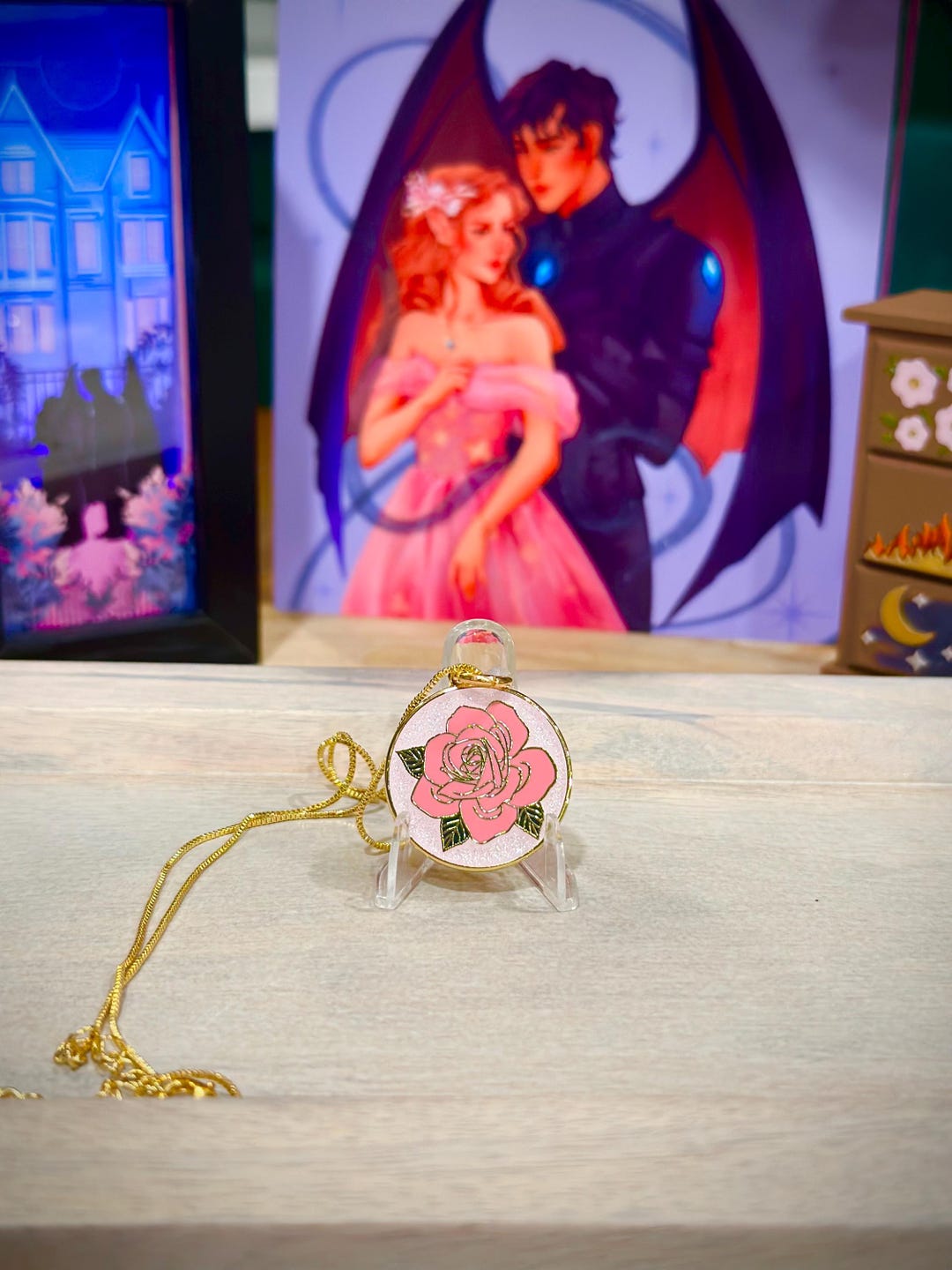 Elain’s Rose Necklace - SJM Acotar Azriel and Elain Bonus Chapter - Etsy