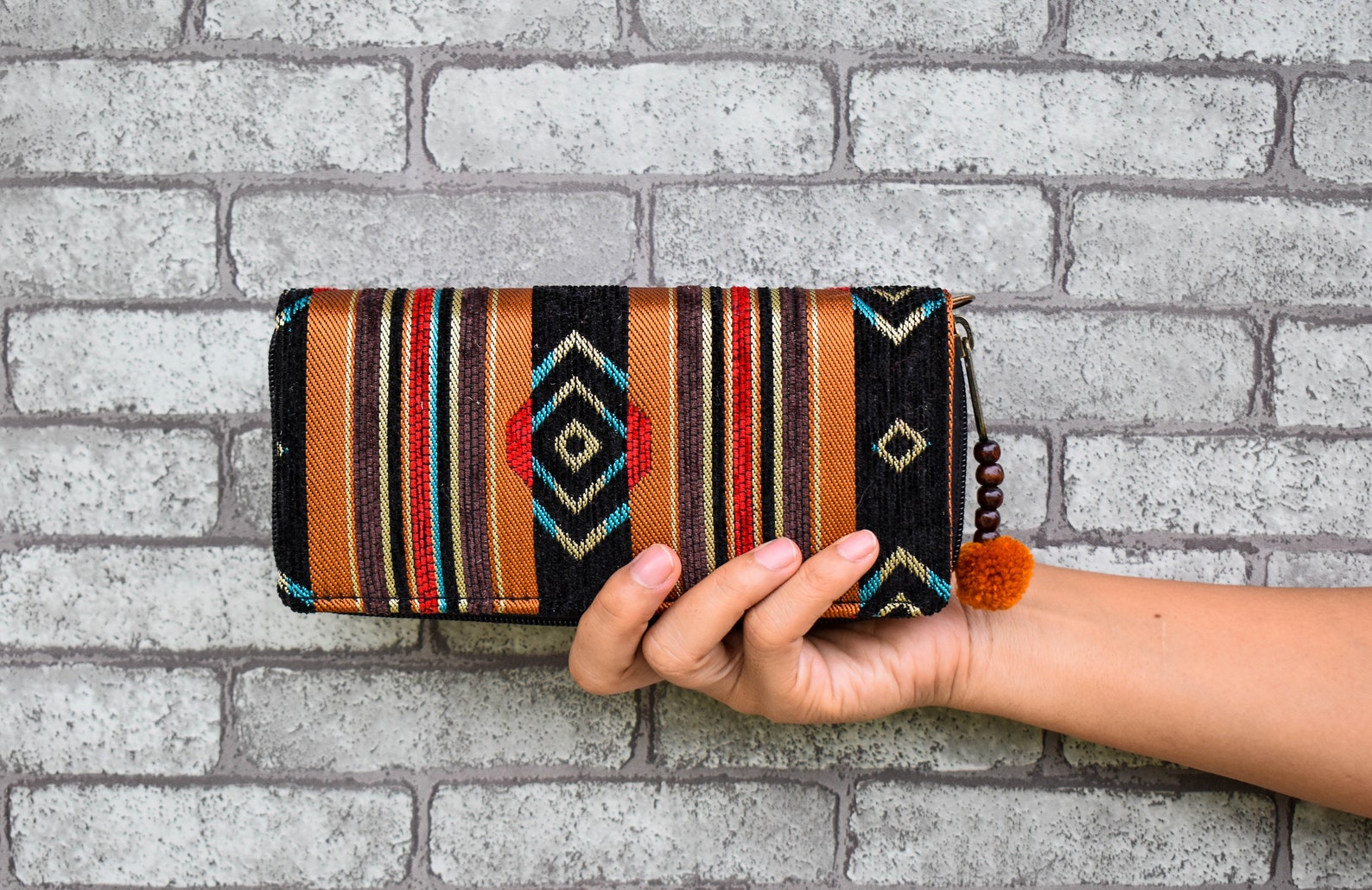 Boho Wallet Vegan Wallet Geometric Wallet Women Wallet - Etsy