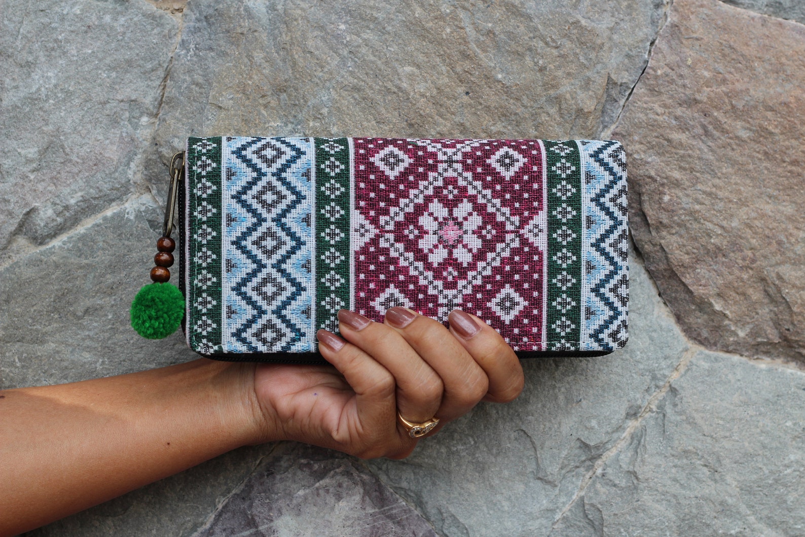 Tribal Wallet Geometric Wallet Boho Wallet Women Clutch - Etsy