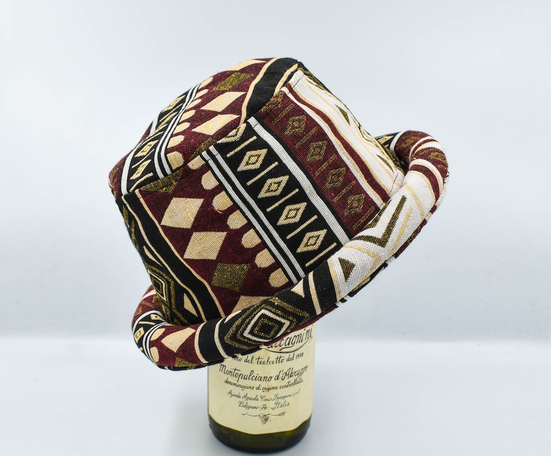 Bucket Hat, Festival Hat, Colored Hipster Hat, Roll Brim Hat, Aztec Hat ...