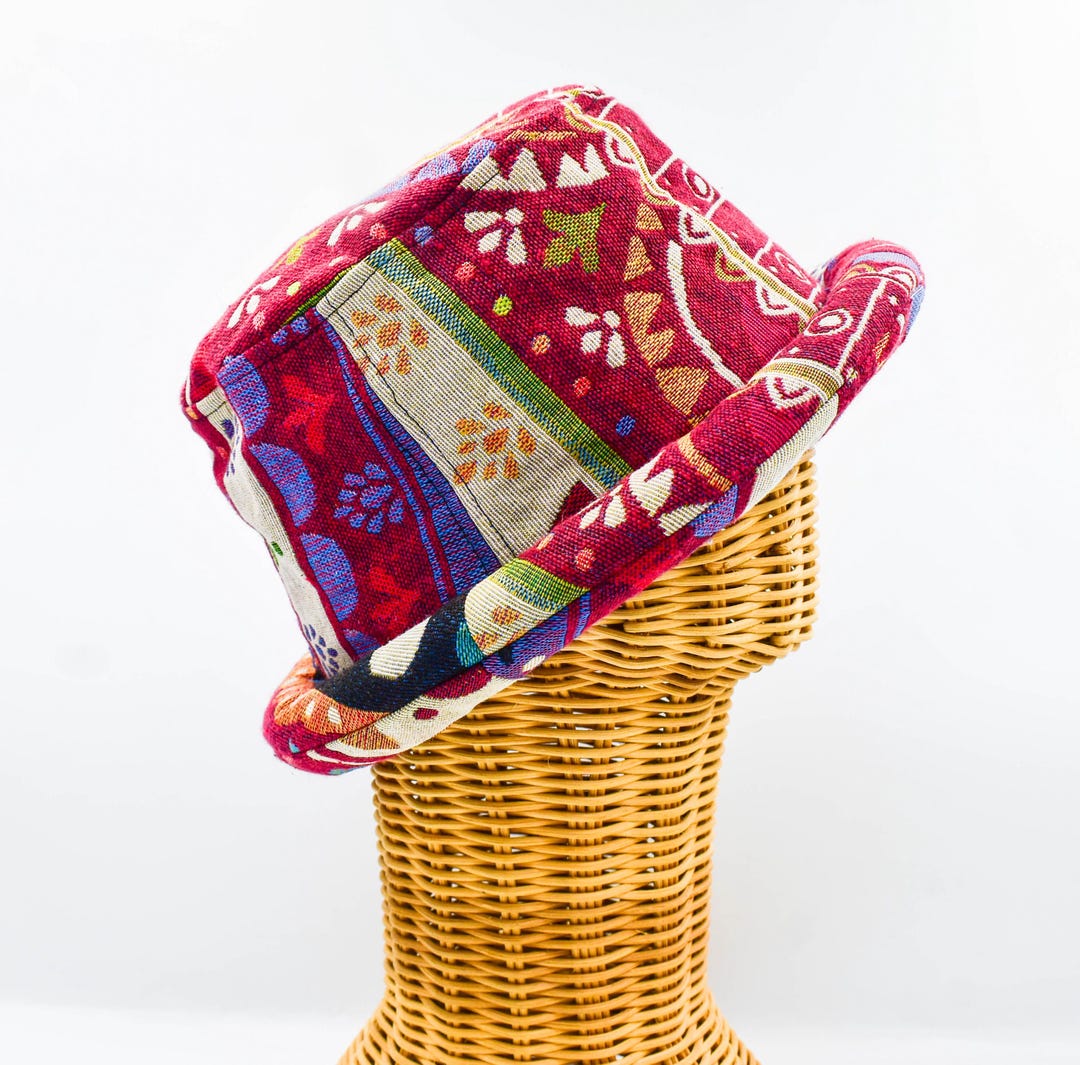 Colorful Roll Brim Hippie Hat: Boho Festival Bucket Hat for Patrick ...