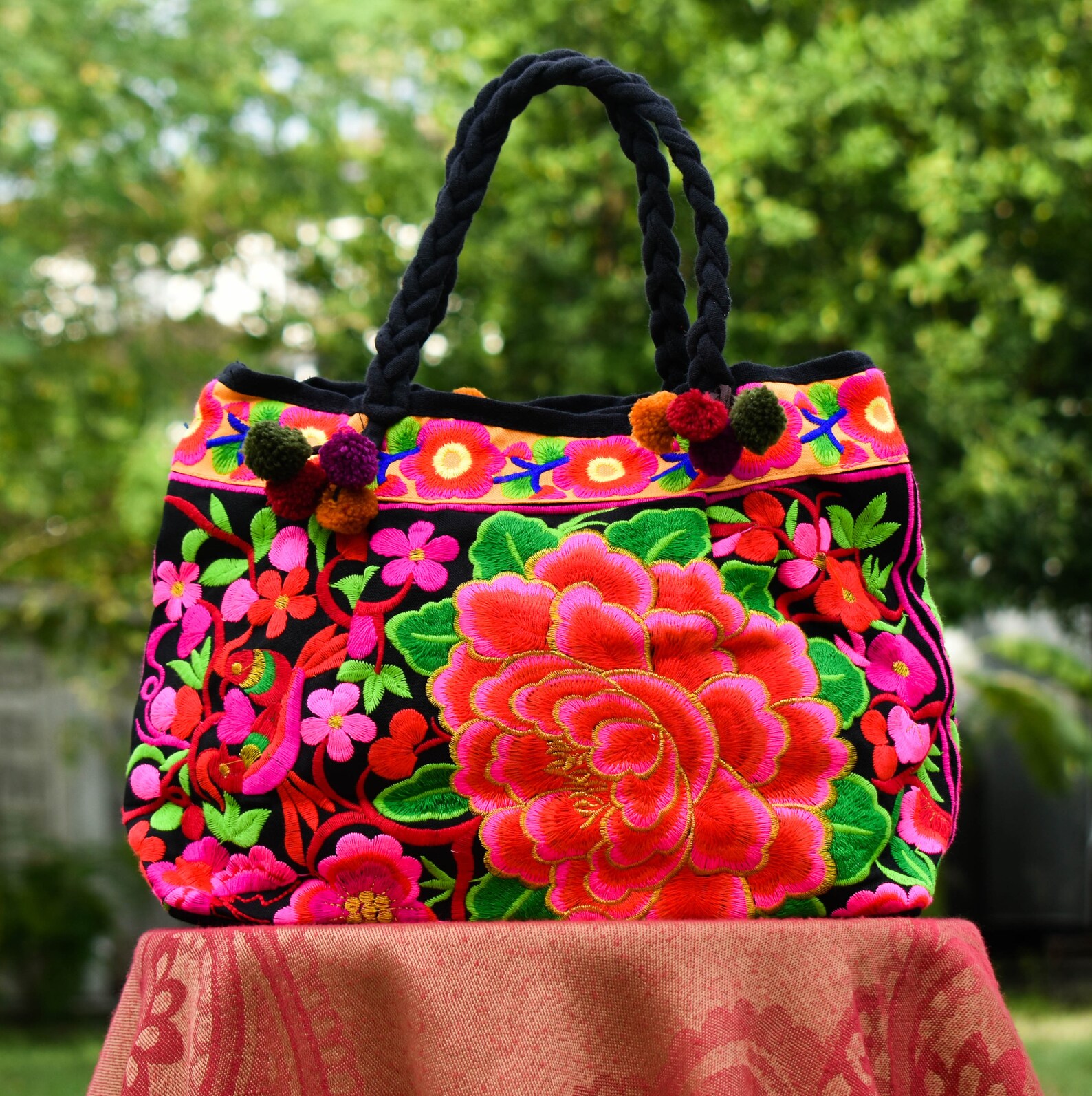 Hmong Handbag Womens Purse Embroidered Bag Hill Tribe Bag - Etsy