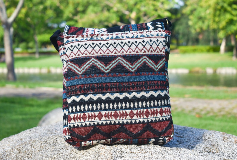 Hippie Bag Messenger Bag Men Geometric Bag Aztec Bag | Etsy
