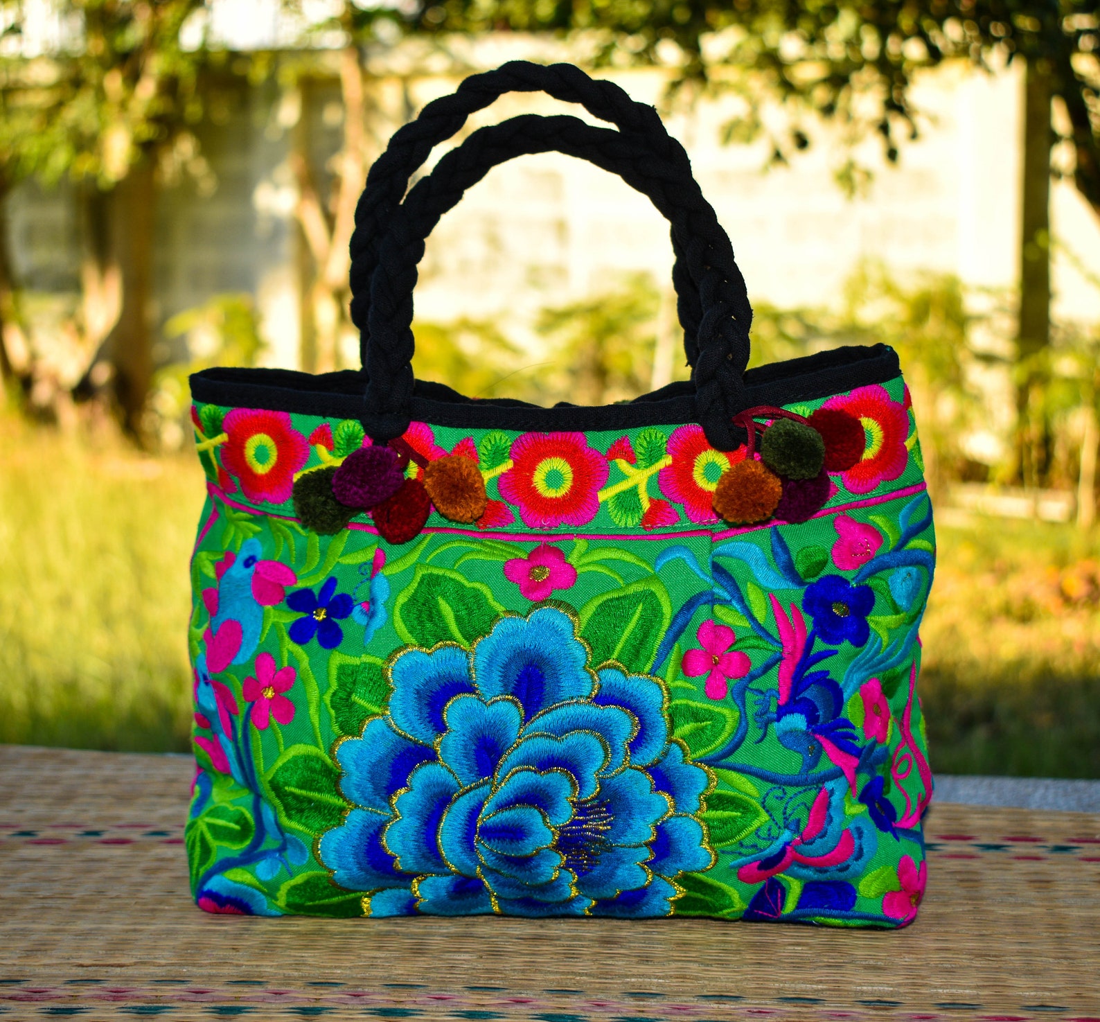 Hmong Bag Women Boho Purse Thai Handbag Embroidered Purse | Etsy