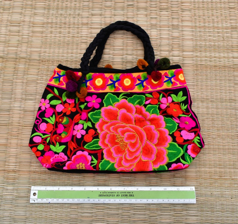 Hmong Handbag Womens Purse Embroidered Bag Hill Tribe Bag - Etsy