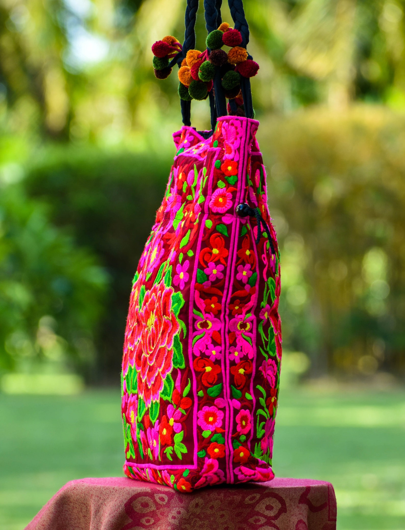 Large Hmong Bag Shoulder Bag Colorful Handbag Embroidered - Etsy