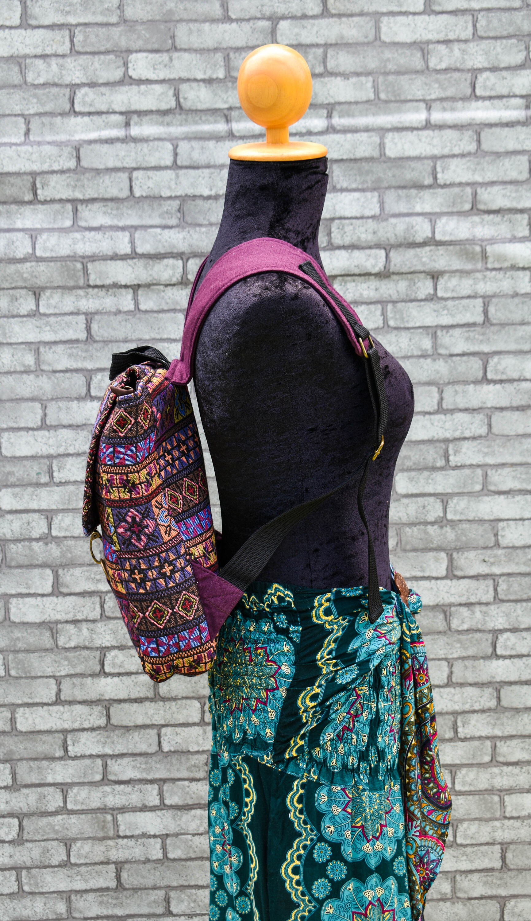 Colorful Backpack Purse Aztec Mayan Tribal Ethnic Native - Etsy