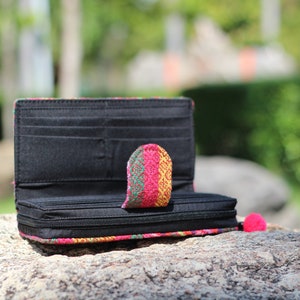 Card Wallet, Striped Hippie Wallet, Boho Wallet Womens, Bifold Phone ...