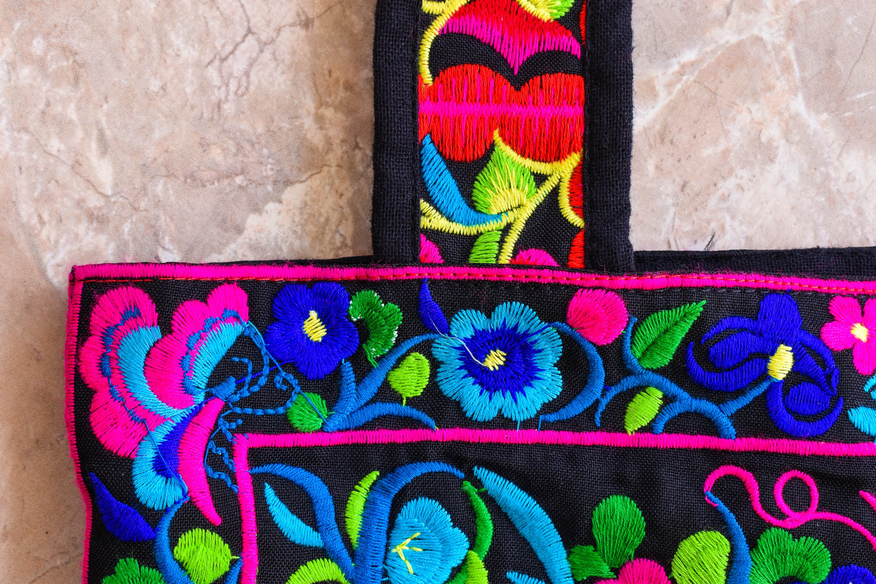 Large Hmong Bag Shoulder Bag Colorful Handbag Embroidered | Etsy