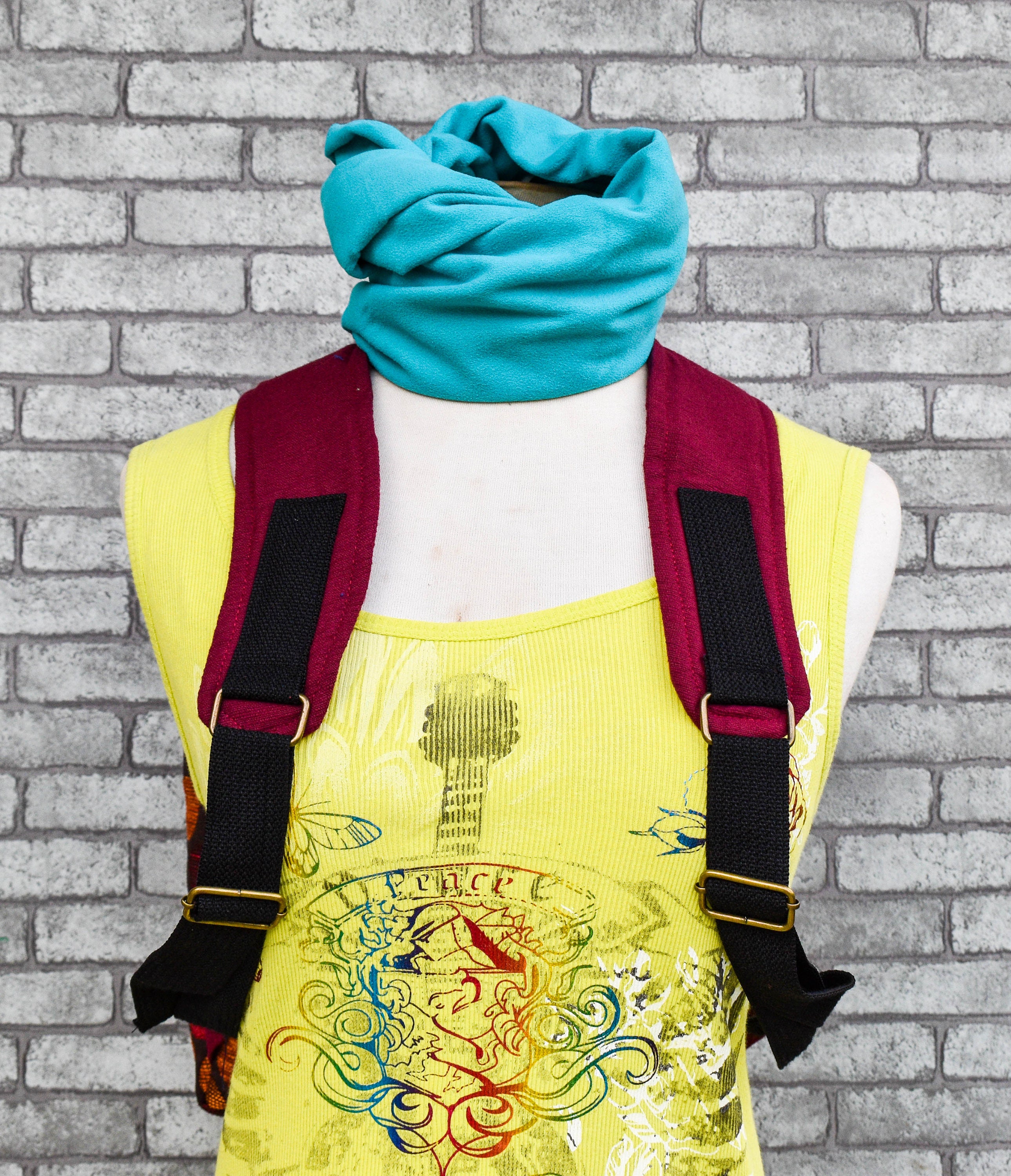 Colorful Fabric Backpack Modern Pattern Ethnic Rucksack | Etsy