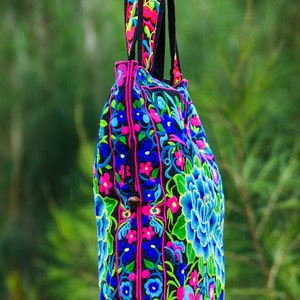 Large Hmong Bag Shoulder Bag Colorful Handbag Embroidered | Etsy