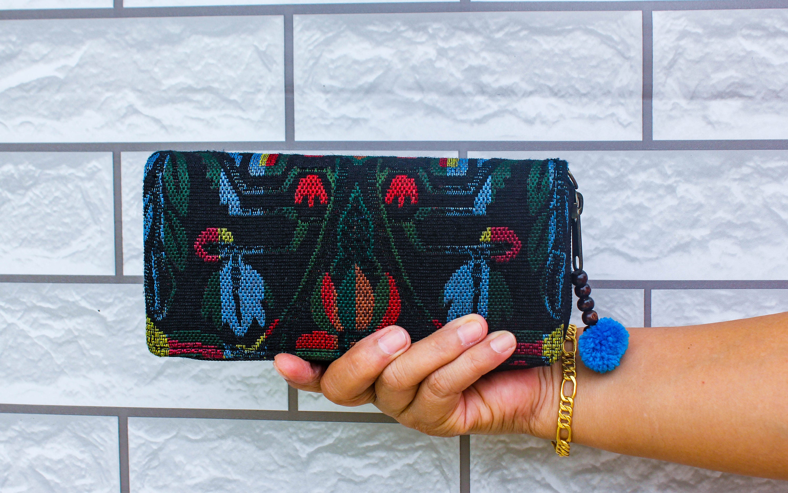 Wristlet Wallet Hippie Purse Aztec Pattern Earth Style | Etsy