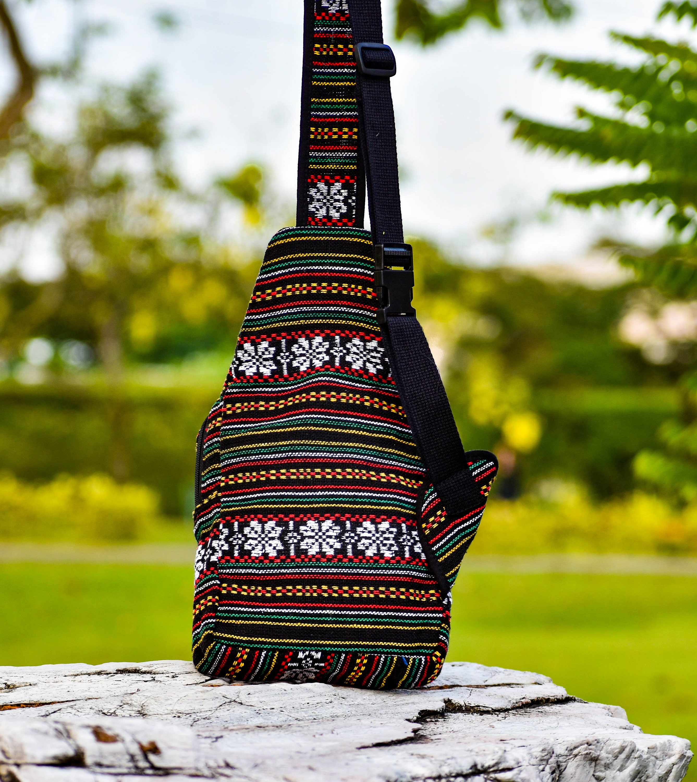 Boho Sling Backpack, Ethnic Rucksack, Backpack Purse, Aztec Backpack ...