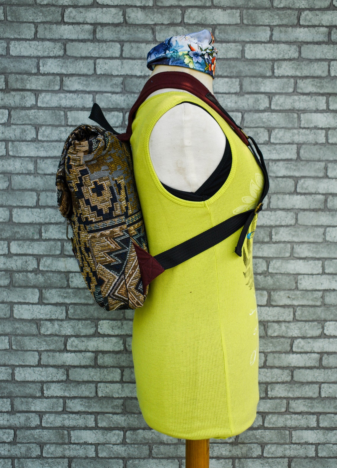 Backpack Satchel Bag Aztec Style Tribal Rucksack Purse | Etsy