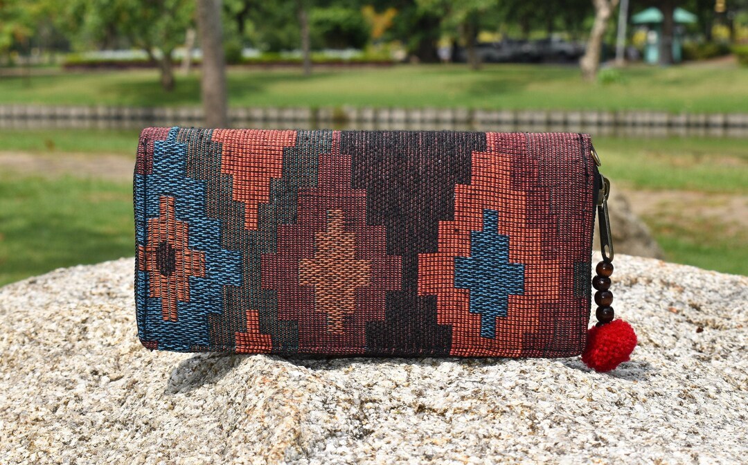 Wallets for Women Native American Tribal Style - Vegan Clutch Purse ...