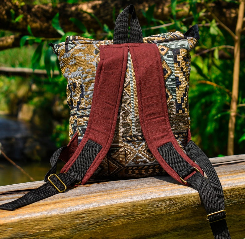 Backpack Satchel Bag Aztec Style Tribal Rucksack Purse | Etsy