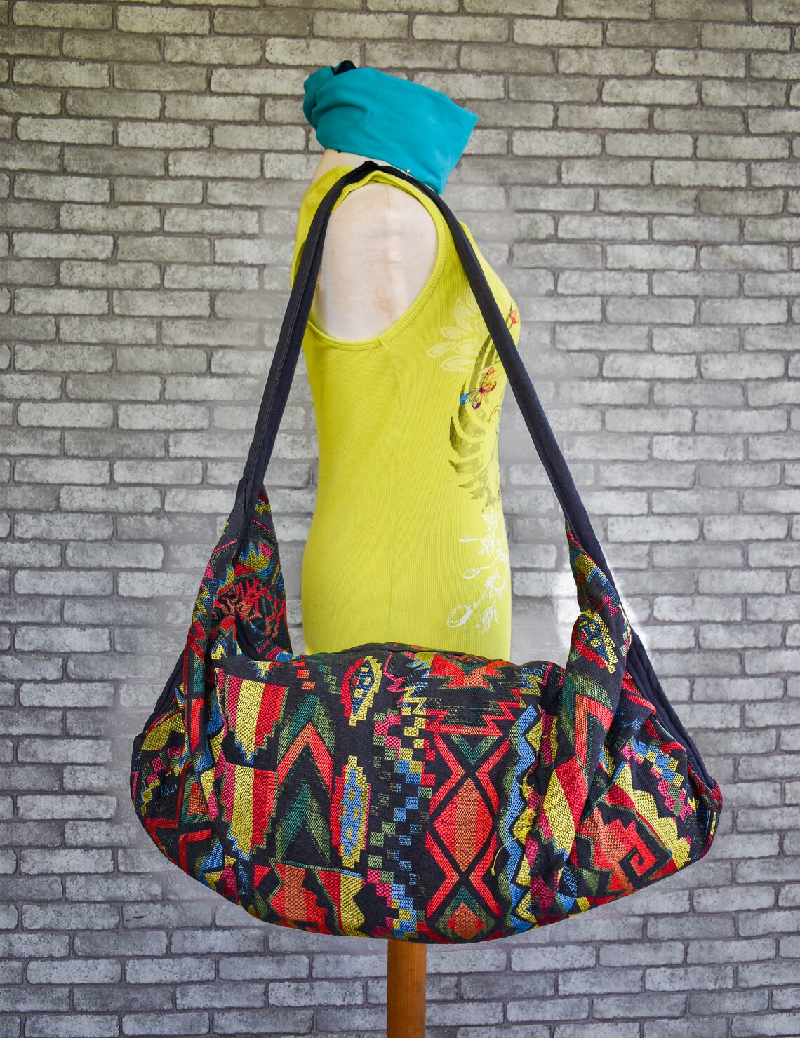 Aztec Duffel Bag Overnight Bag Yoga Handbag Travel Bag | Etsy