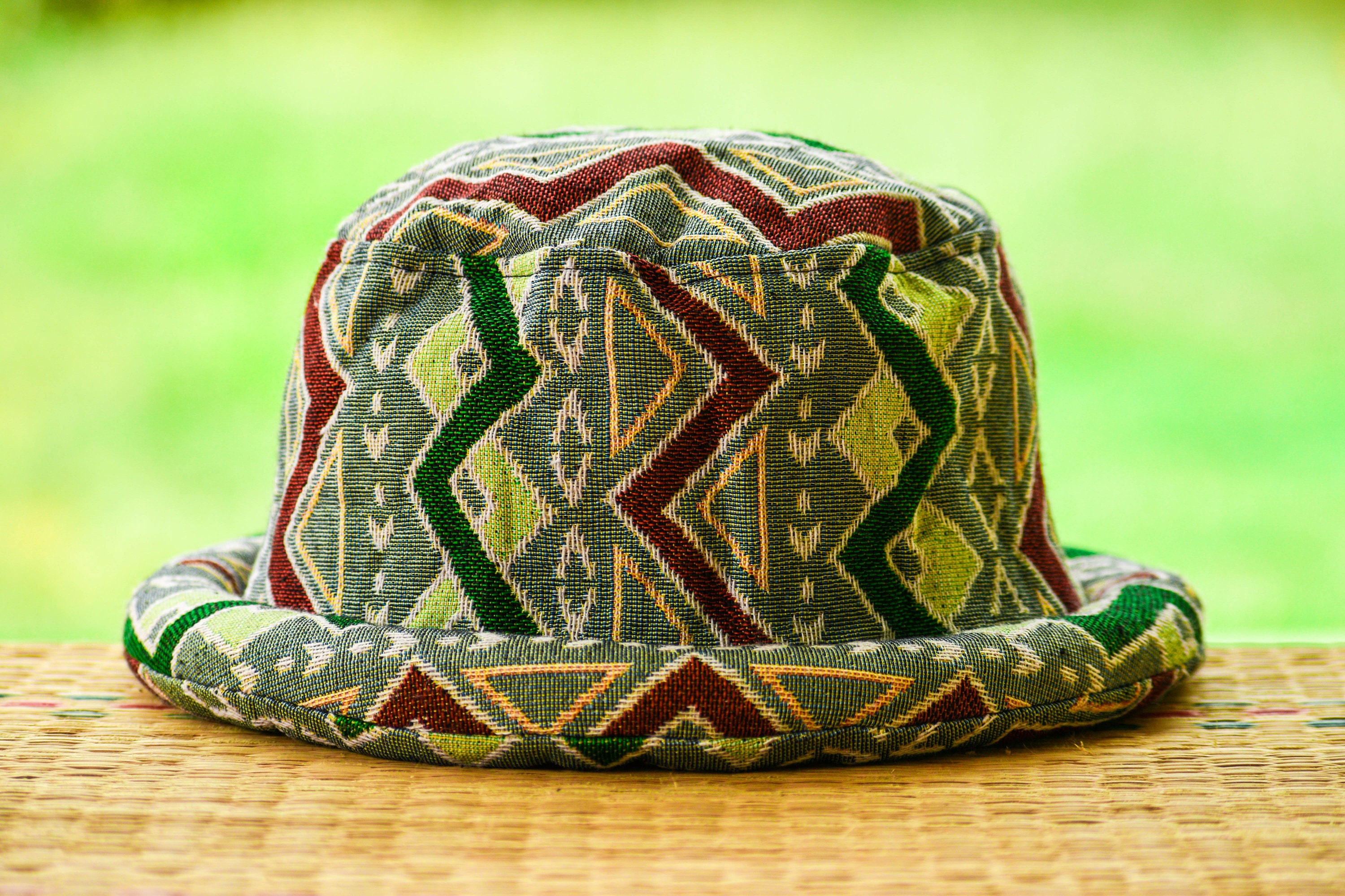 Bucket Boho Roll Brim Hat Thai Hill Tribe Fabric for Festivals | Etsy