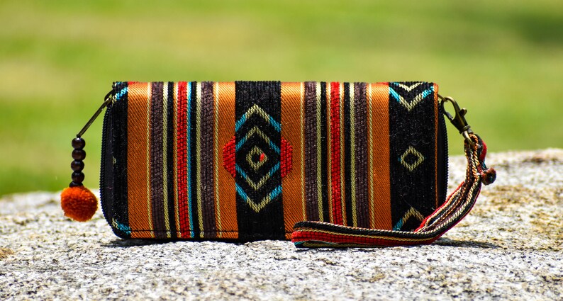 Boho Wallet Vegan Wallet Geometric Wallet Women Wallet - Etsy