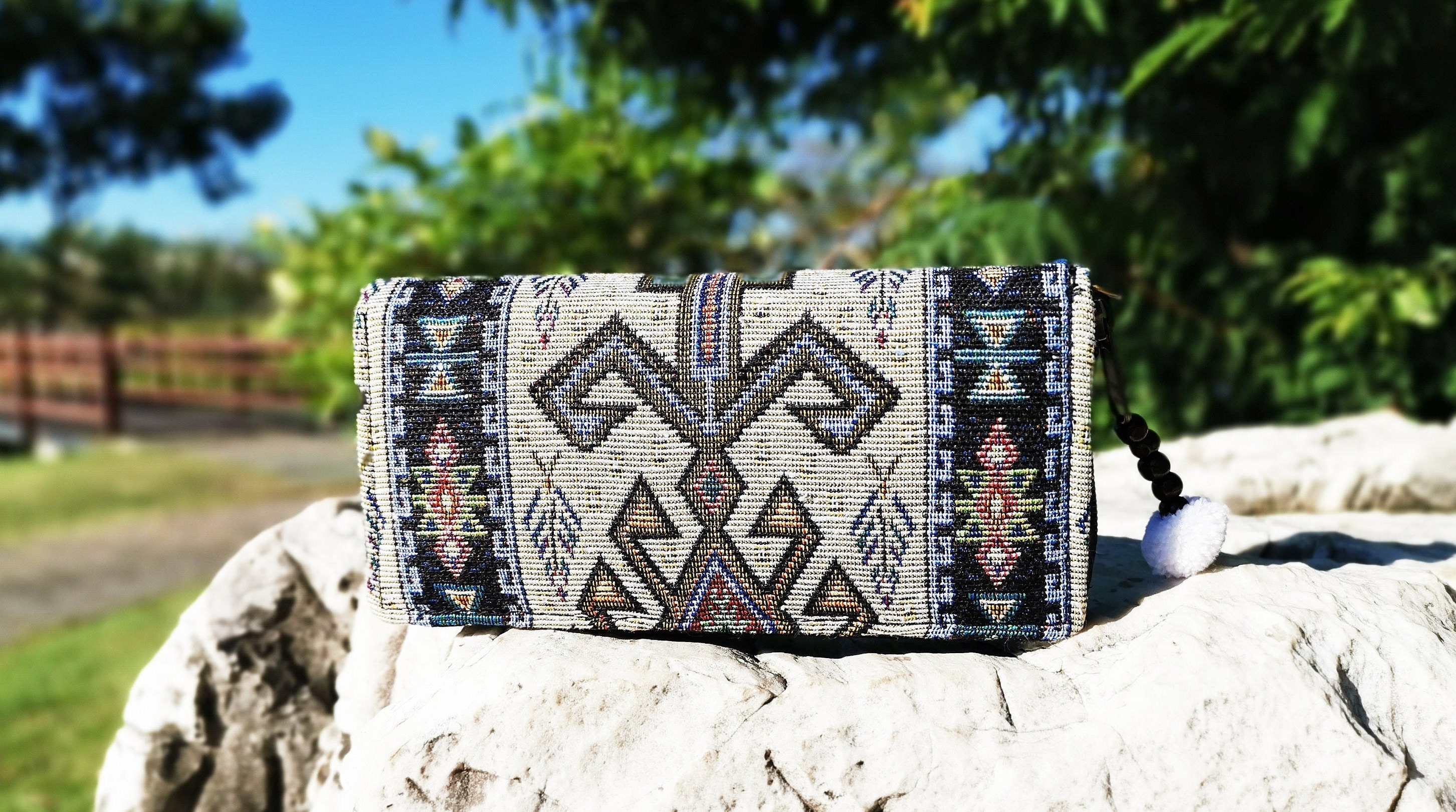 Aztec Tribal Women's Wallet Coin Purse & 8 Card Holder - Etsy