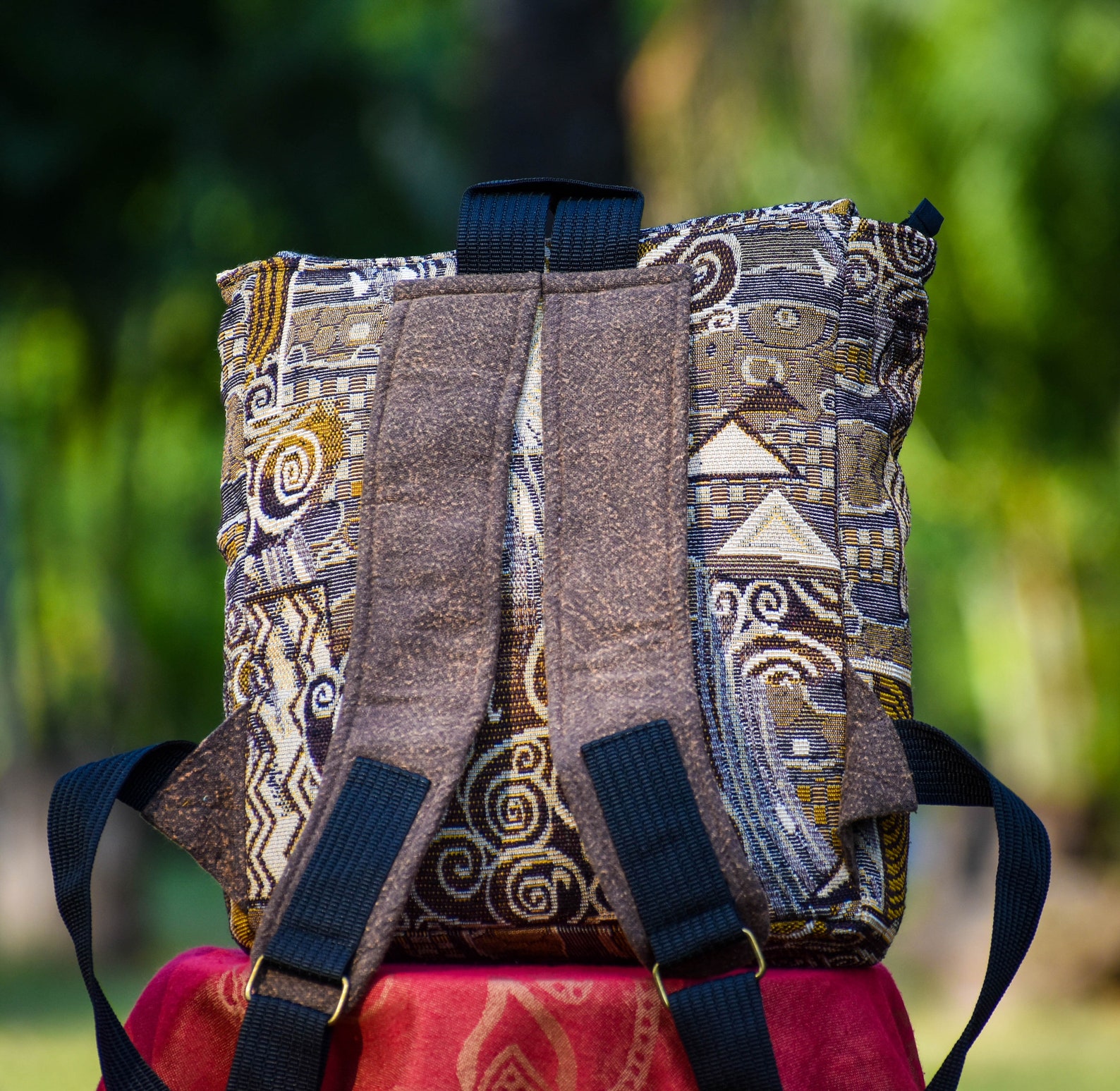 Small Backpack Purse Boho Style - Square Satchel Backpack iPad Bag ...