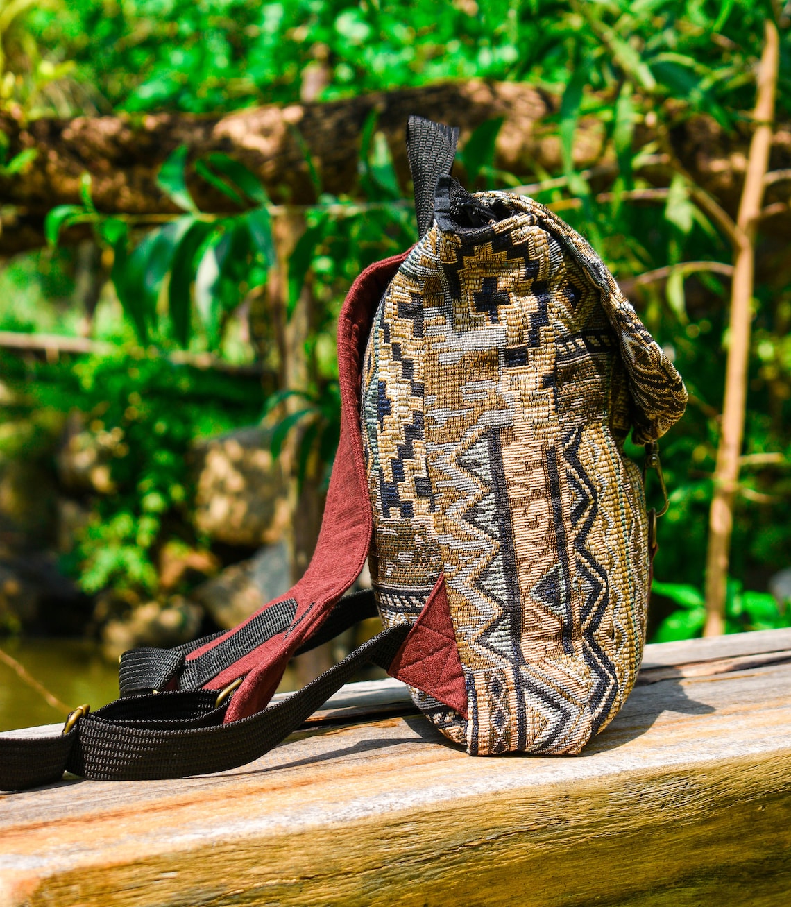 Backpack Satchel Bag Aztec Style Tribal Rucksack Purse | Etsy