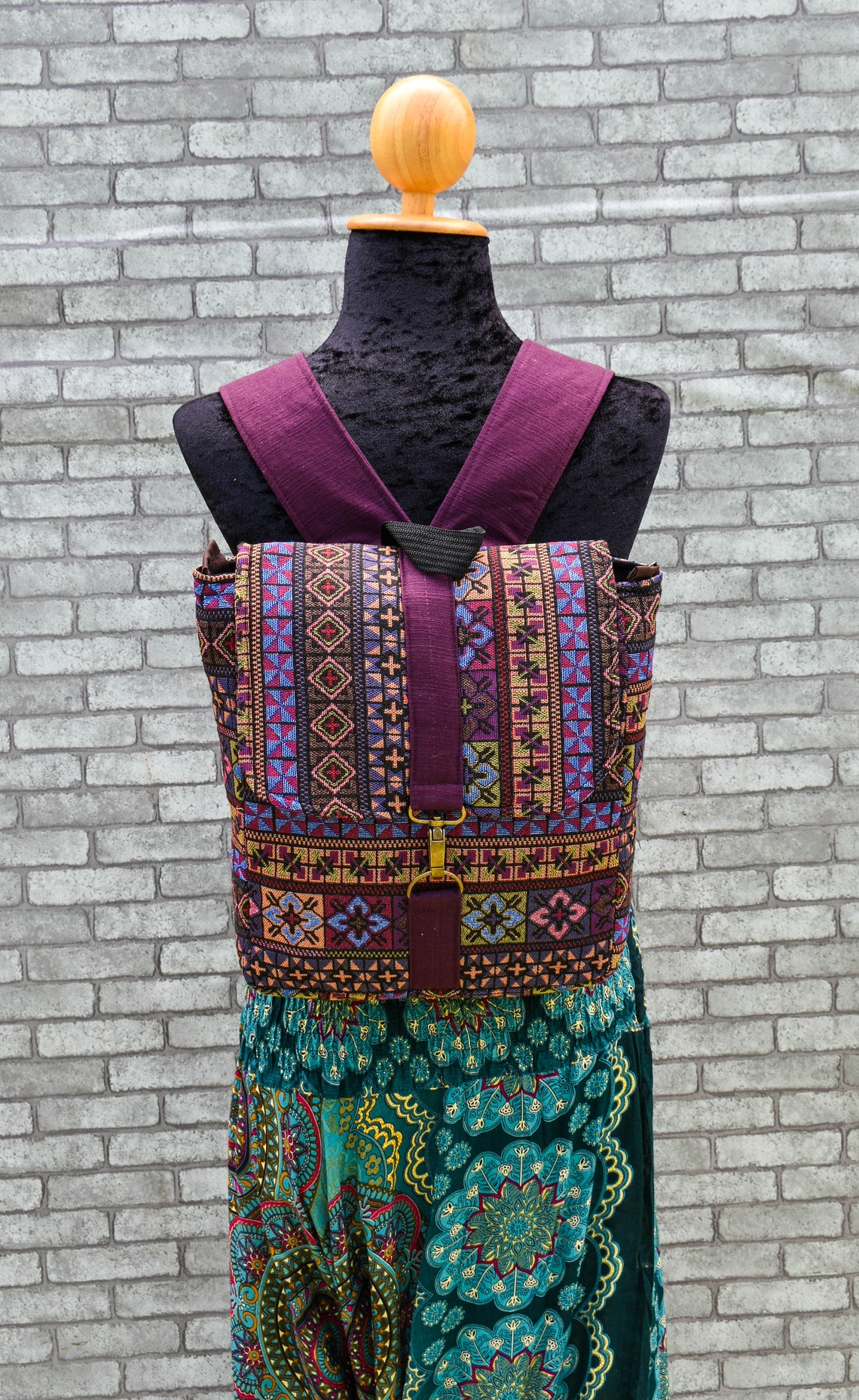 Colorful Backpack Purse Aztec Mayan Tribal Ethnic Native - Etsy