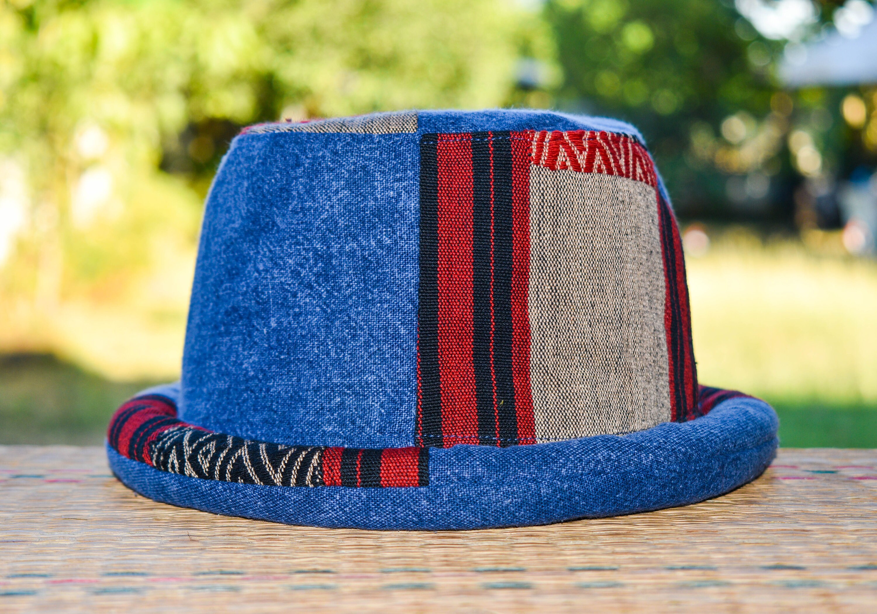 Bucket hat Roll brim hat Hipster hat Red party hat Funky | Etsy