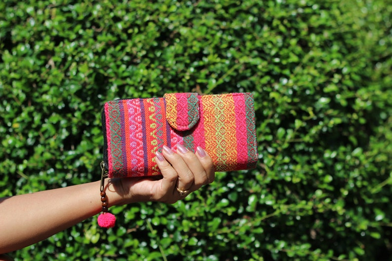 Card Wallet Striped Hippie Wallet Boho Wallet Womens Bifold | Etsy