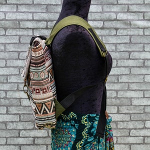 Small Backpack Purse Boho Style Square Satchel Backpack Ipad - Etsy