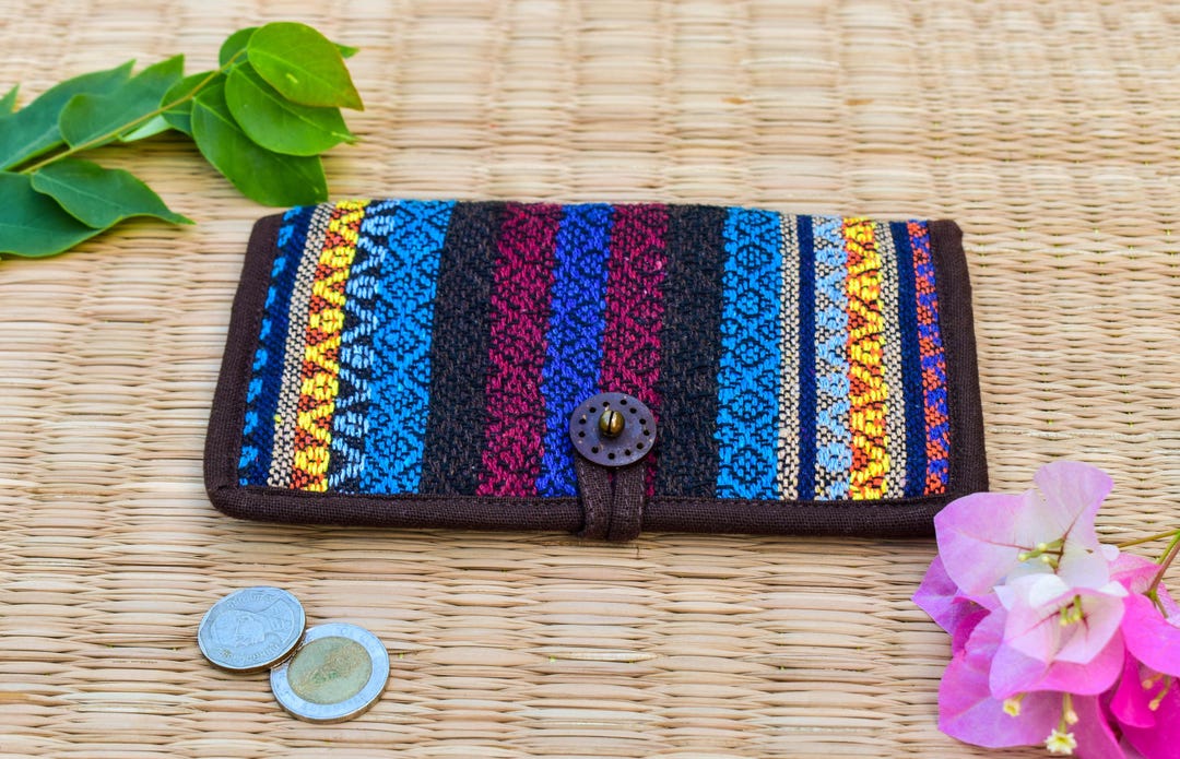 Etnic Wallet With Zipper Closure for Coins, Soft Hippie Wallet , Bi ...