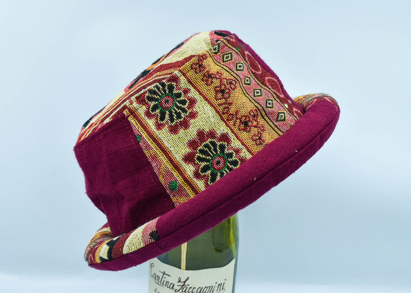 Bucket Hat Festival Hat Party Hat Roll Brim Hat Tribal - Etsy