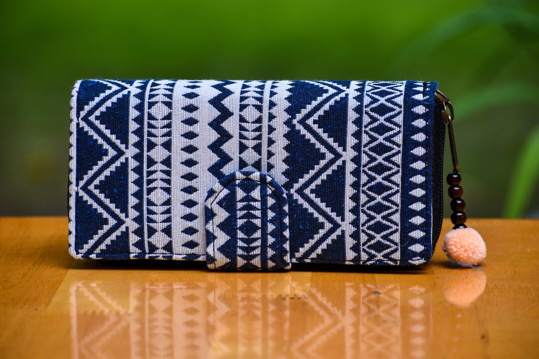 Card Holder Wallet, Aztec Style, Hippie Style, Boho Purse, Vegan Wallet ...