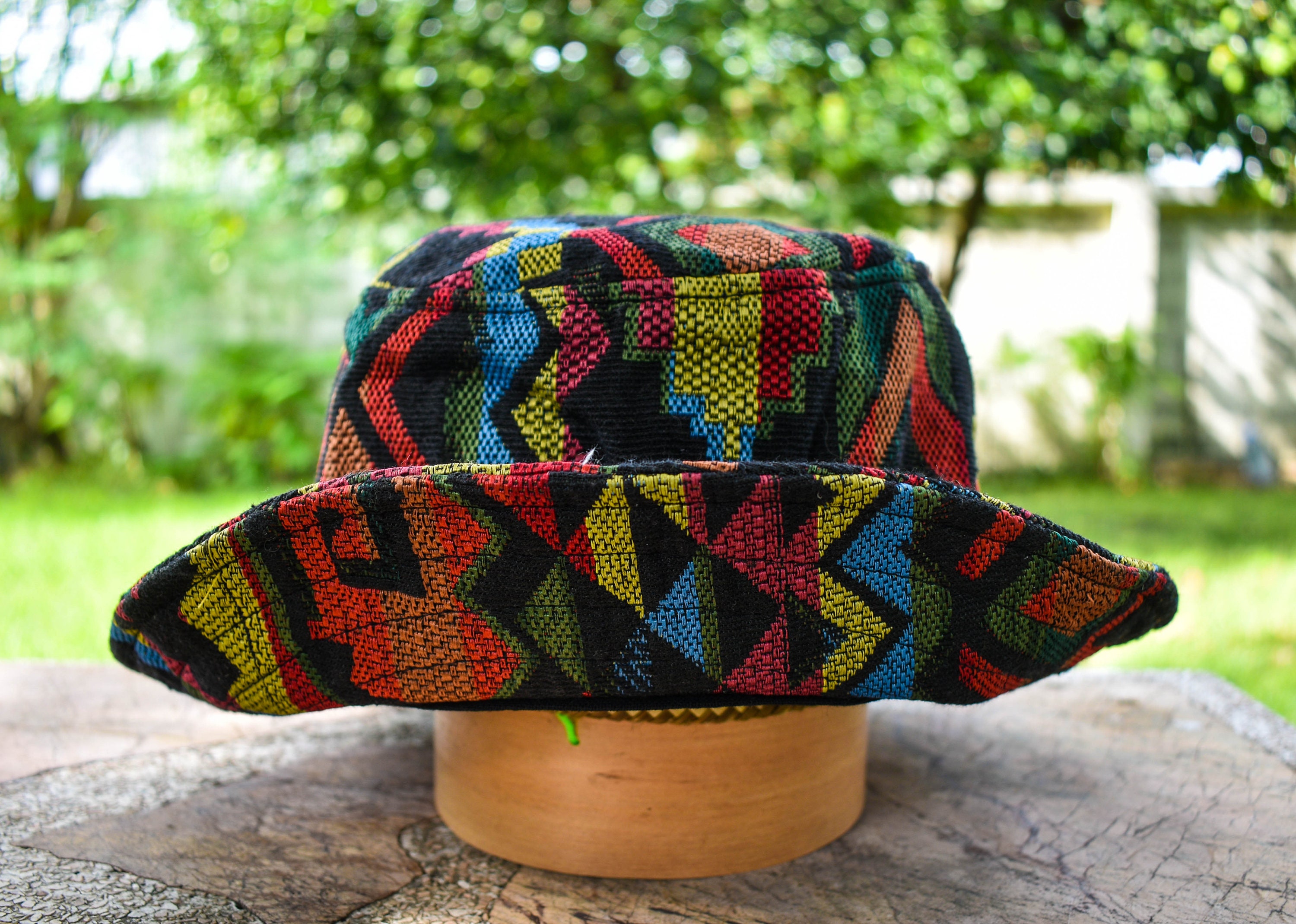 Tribal Fedora Hat Aztec Pattern Boho Hat Floppy Hat Thai - Etsy