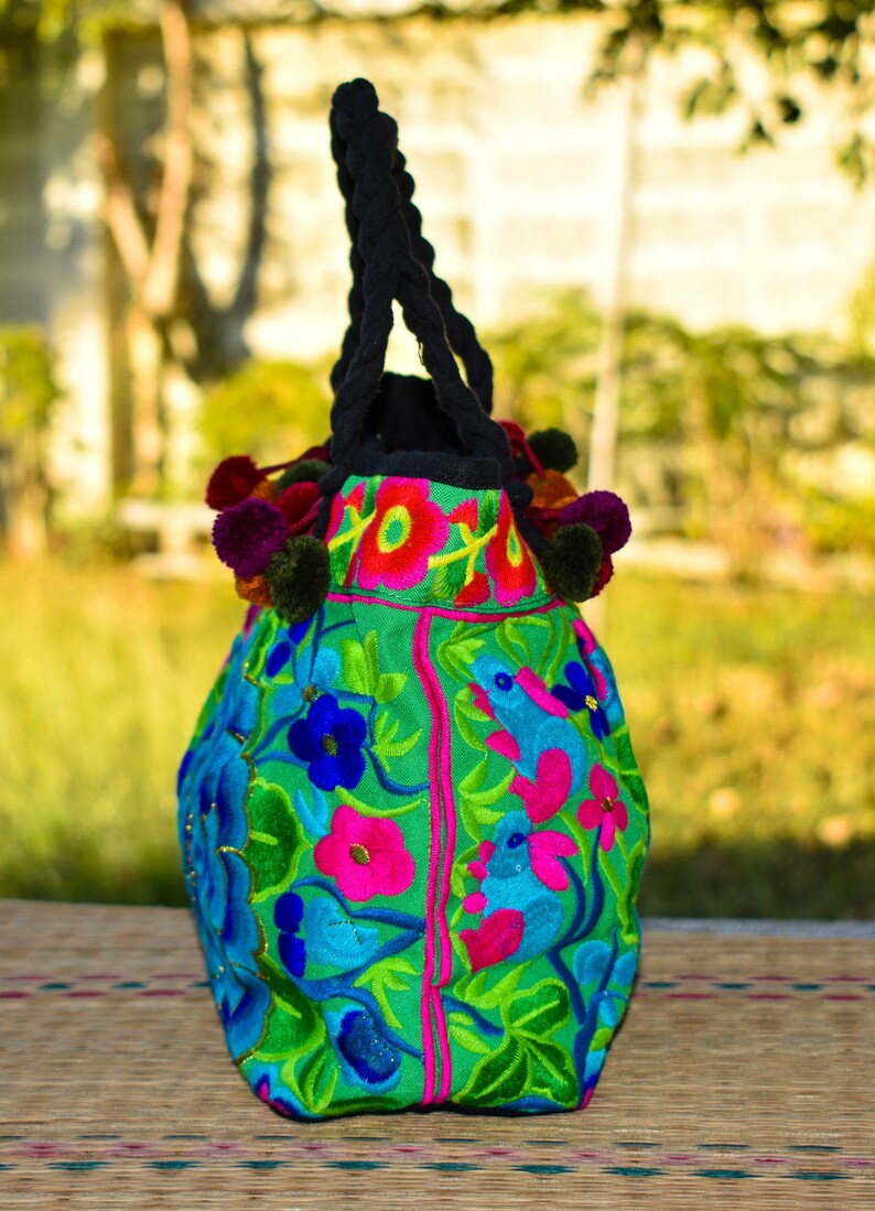 Hmong Bag Women Boho Purse Thai Handbag Embroidered Purse | Etsy