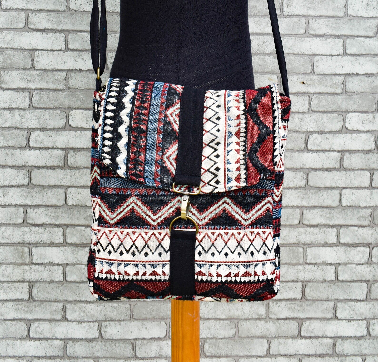 Hippie Bag Messenger Bag Men Geometric Bag Aztec Bag | Etsy