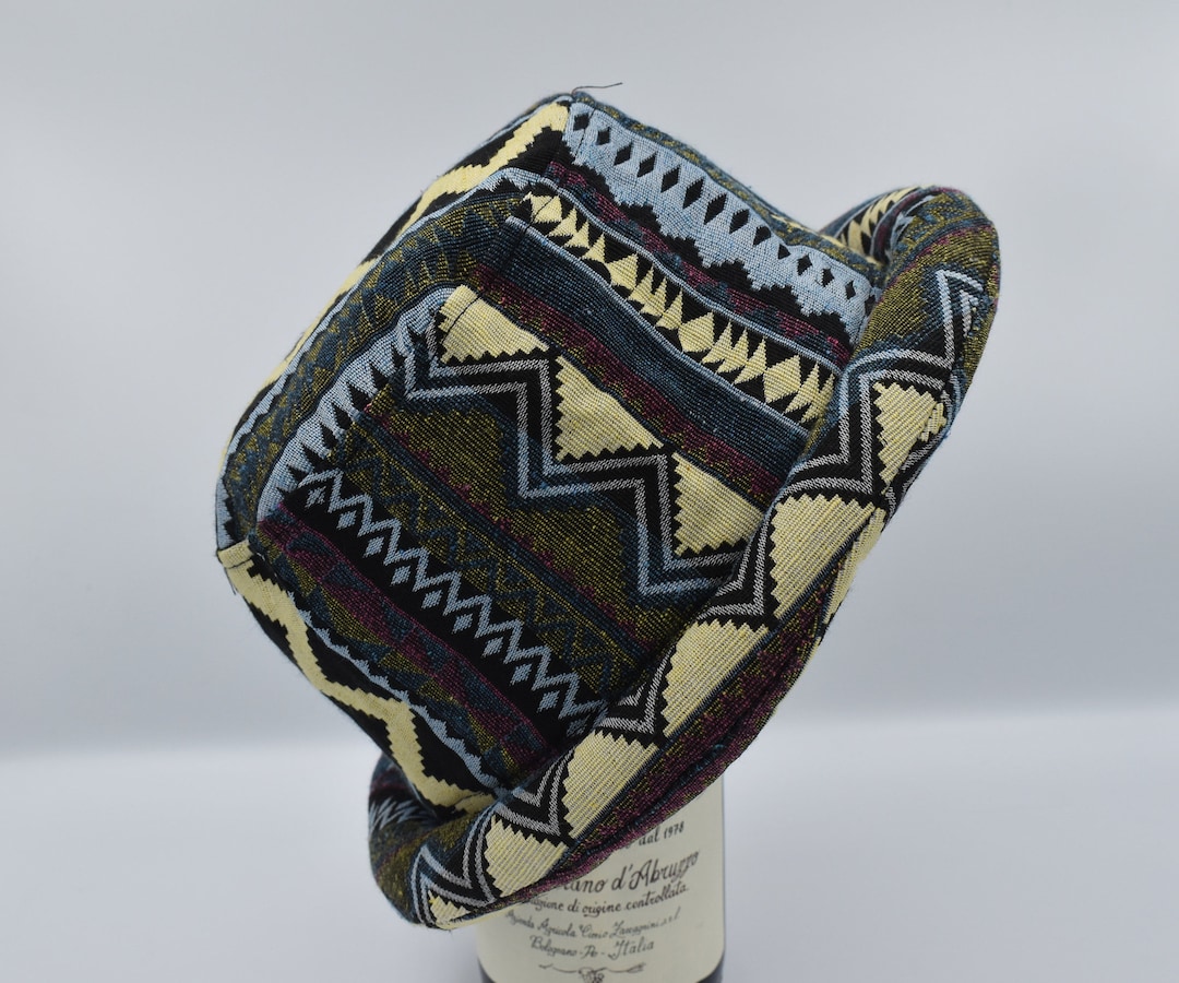 Hipster Hat, Bucket Hat, Tribal Hat, Colorful Festival Hat, Musician ...