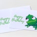 Chameleon Birthday Card Printable Painted Cards - Etsy