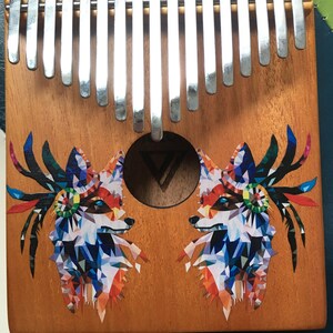 Kalimba 17 Key Couple Wolf - Etsy