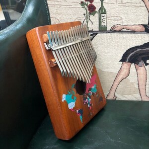 New Kalimba 17 Key World Map - Etsy